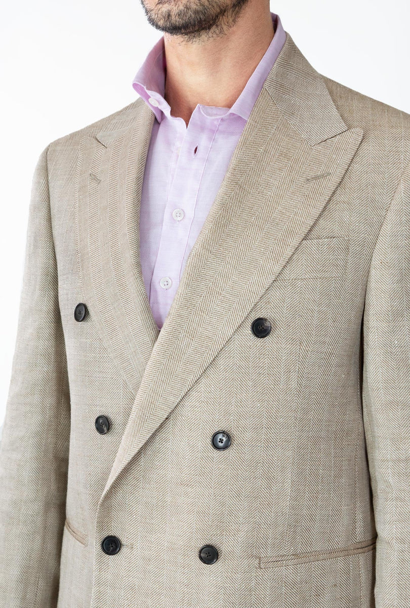 Saco Cruzado Beige | Harris & Frank – H&F
